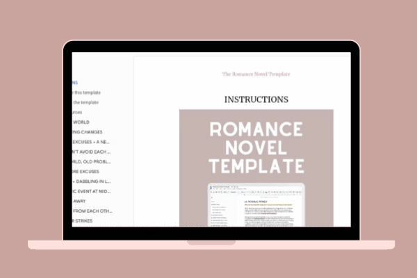 Romance novel template - Protagonist Crafts by Katri Soikkeli